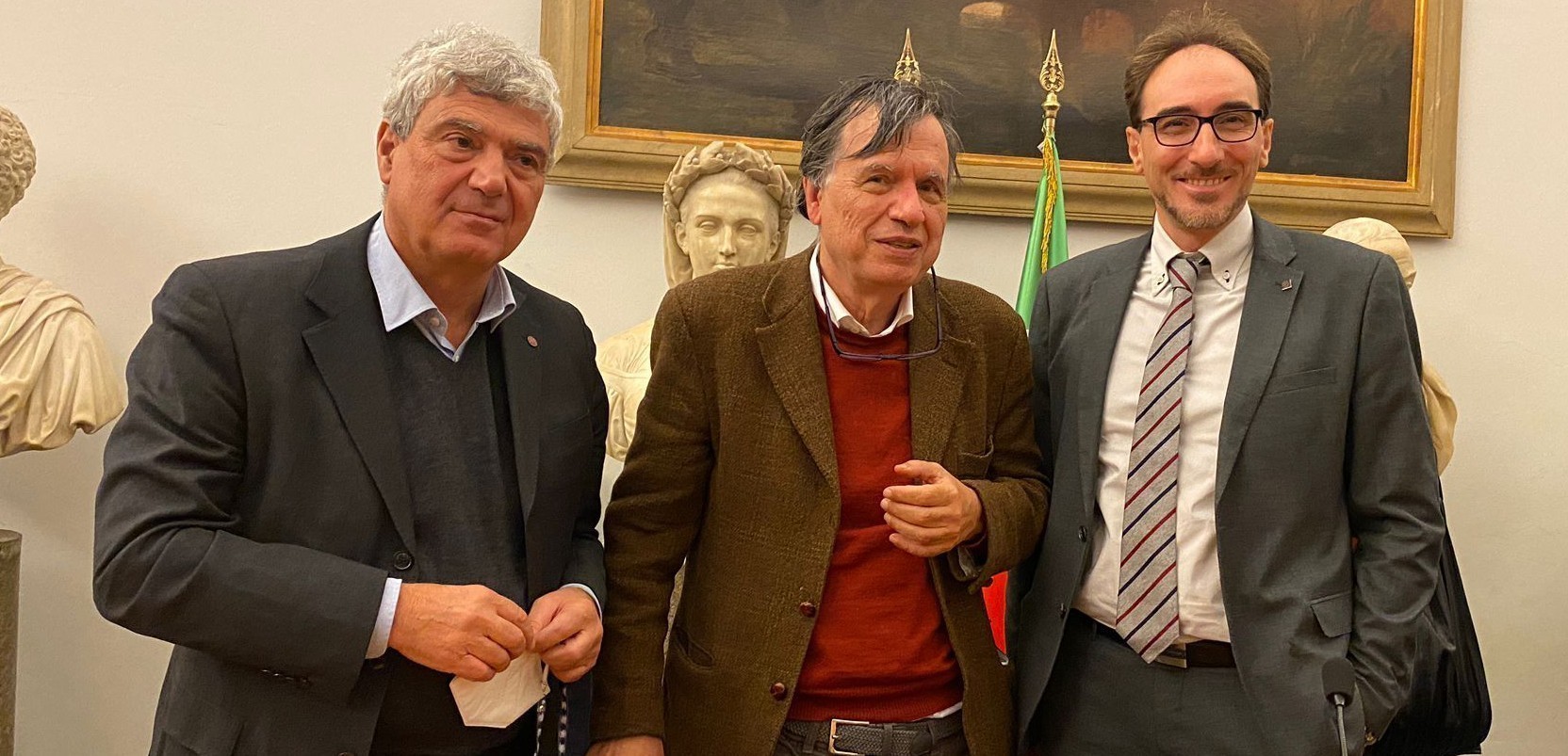 I vertici capitolini, il Premio Nobel Parisi e il Presidente dell’OAR ...