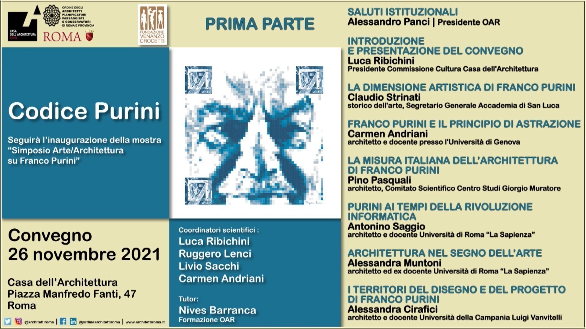 Codice Purini – parte prima – OAR – Ordine degli Architetti di Roma