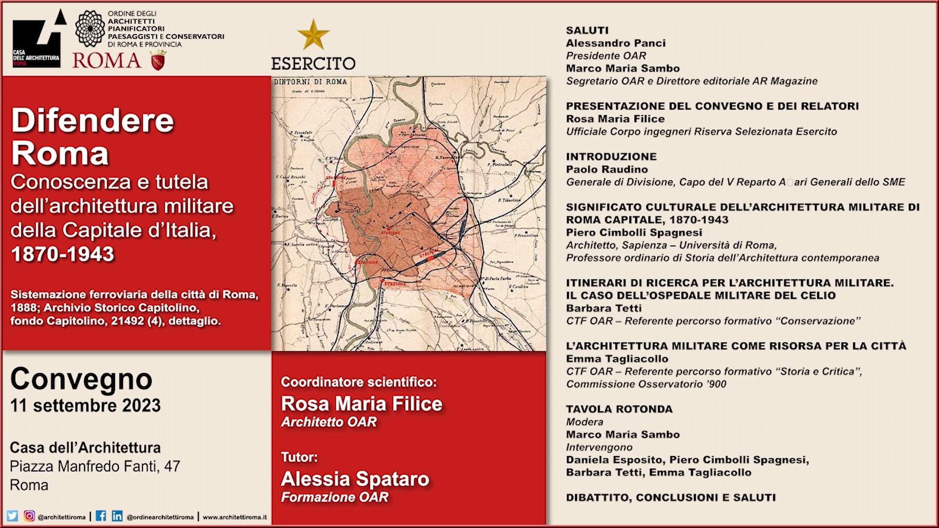 Difendere Roma – OAR – Ordine degli Architetti di Roma