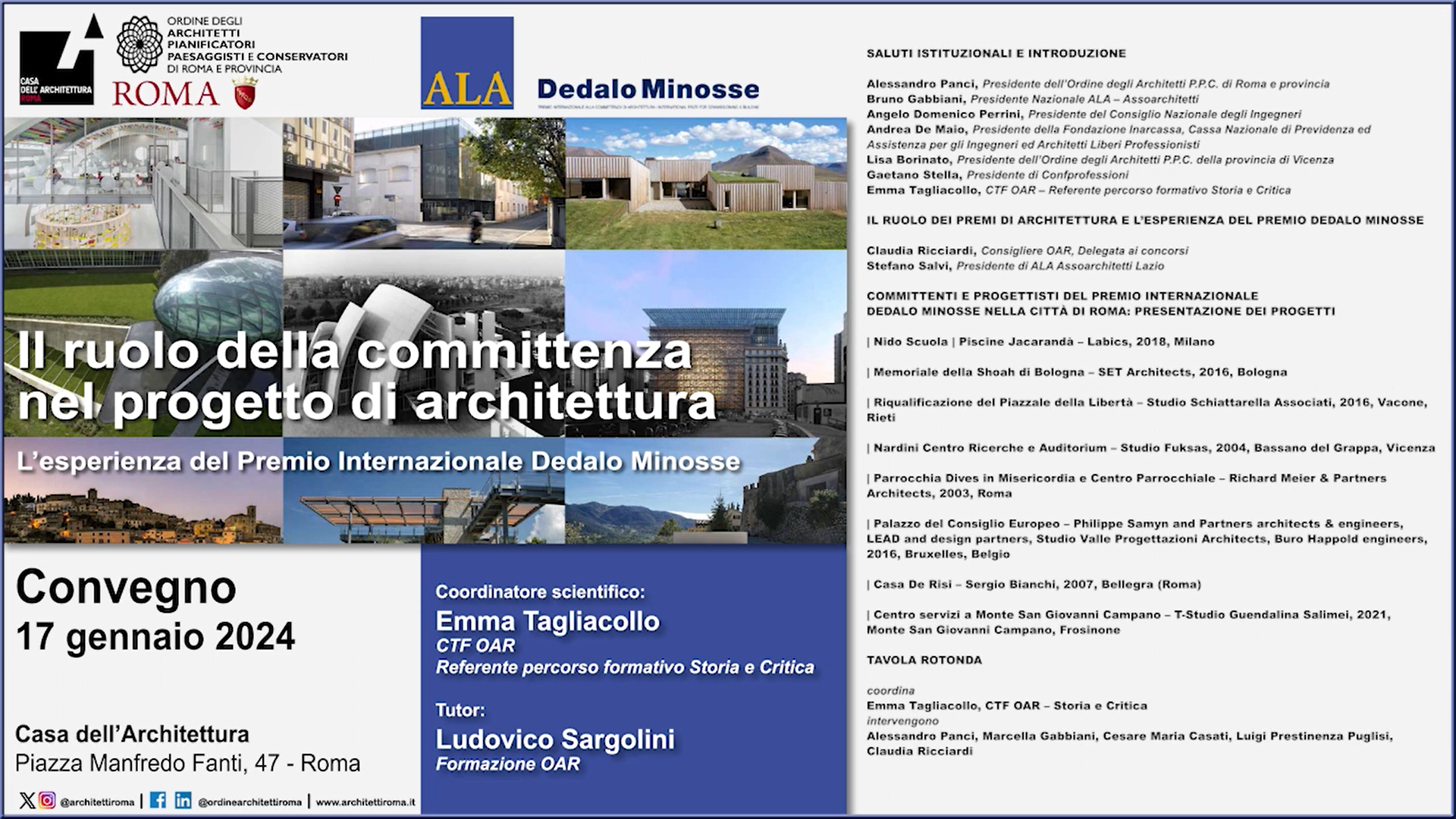 Il ruolo della committenza nel progetto di architettura – OAR – Ordine ...